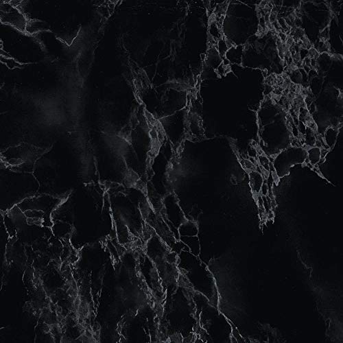 d-c-fix Decorative Self-Adhesive Film, Marble Black, 26" x 78" Roll, 4-Pack