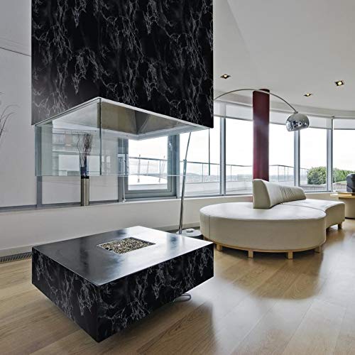 d-c-fix Decorative Self-Adhesive Film, Marble Black, 26" x 78" Roll, 4-Pack