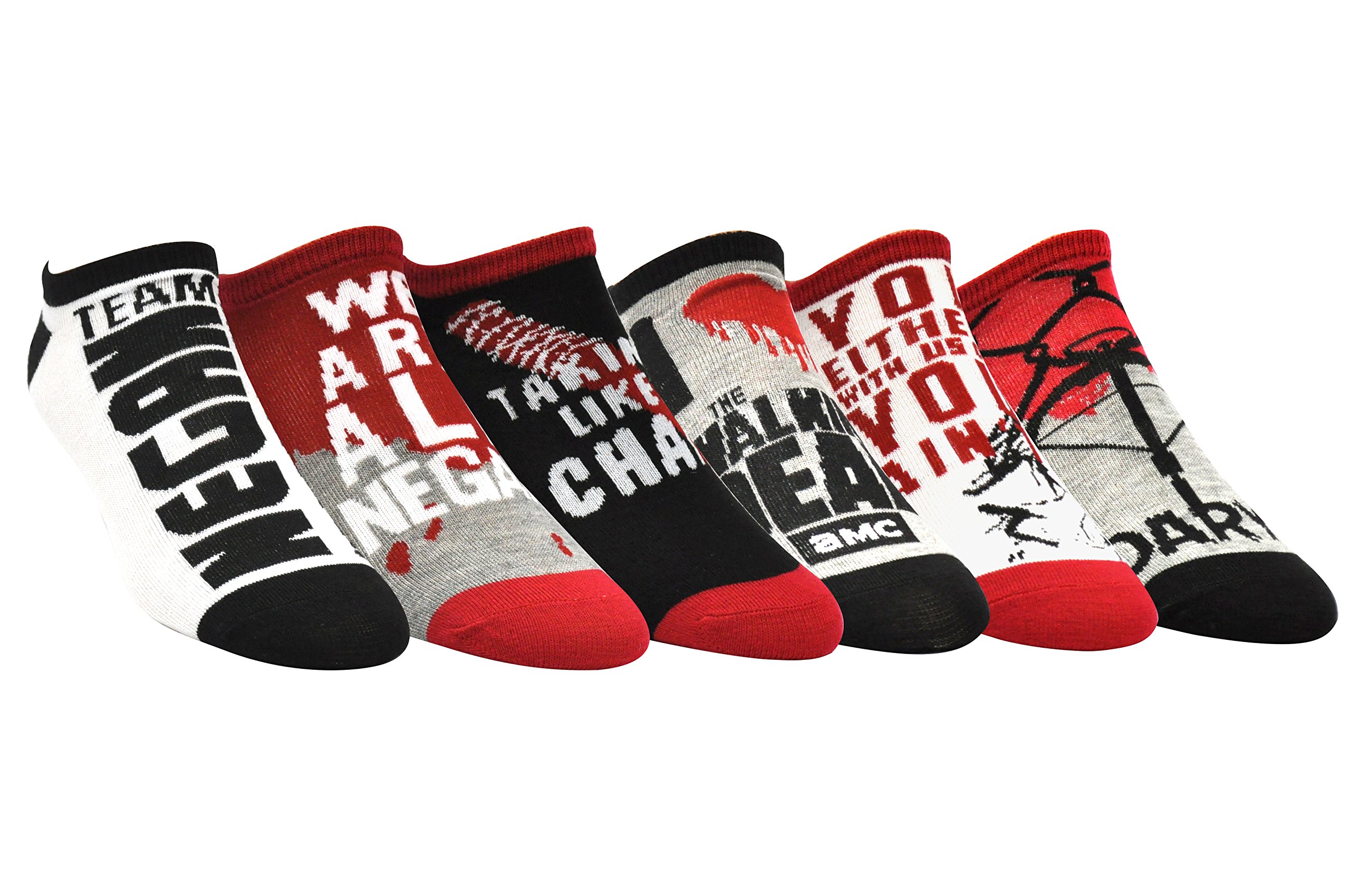 The Walking Dead Lowcut Socks - Negan, Daryl Dixon AMC - Fits Ladies Shoe Size: 4-10