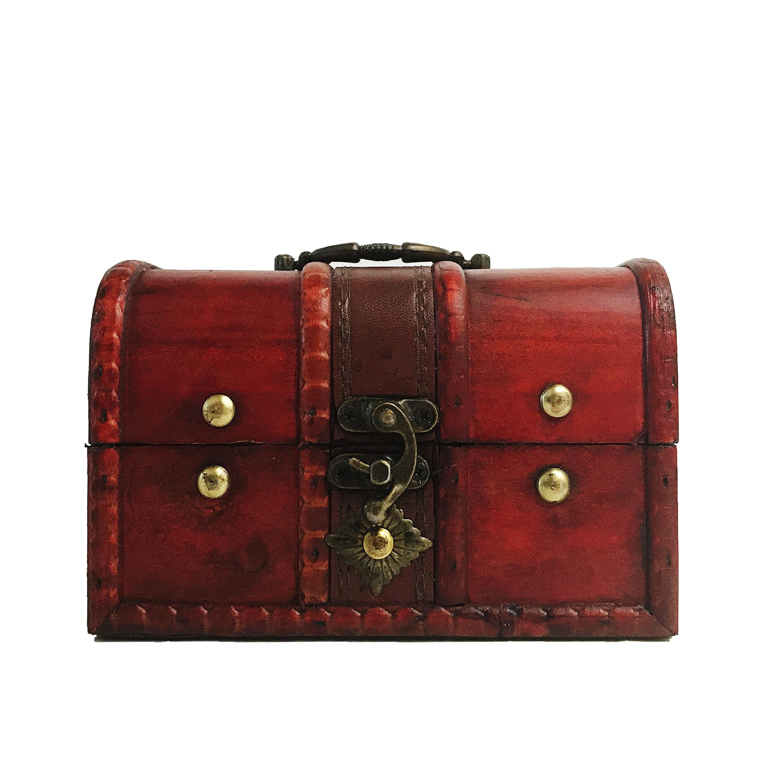 allgala Antique Wooden Jewelry Treasure Keepsake Box 2-PC Set-HD90203