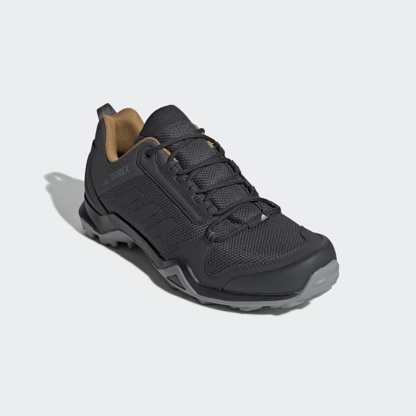 adidas Men's Terrex Ax3 Hiking Shoe, Grey/Black/Mesa, 12