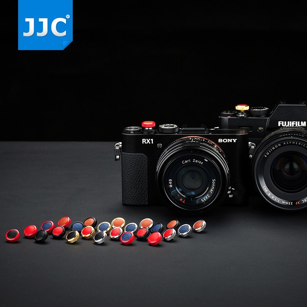 Compatible Soft Shutter Release Button Cap for Fuji Fujifilm X-M5 XM5 X100VI XT5 X-T30 II XT30 XT3 X100F X-Pro2 X-Pro1 XT2 X-E3 X-E2S X-T20 X-T10 X100T for Sony RX10 IV III II,RX1RII,RX1R,RX1/R Black