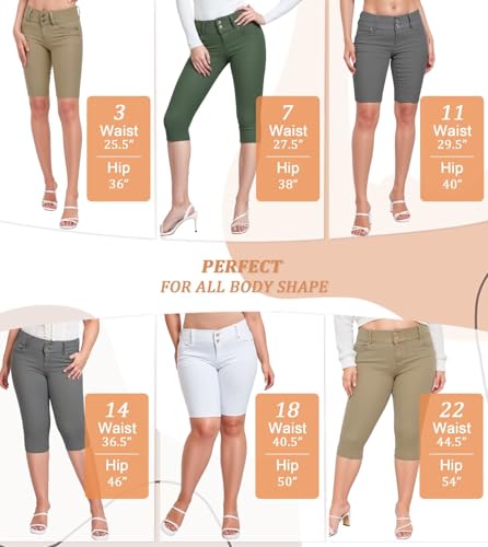 Hybrid & Company Women's Butt Lift V2 Super Comfy Stretch Denim Q43636SKX White 14