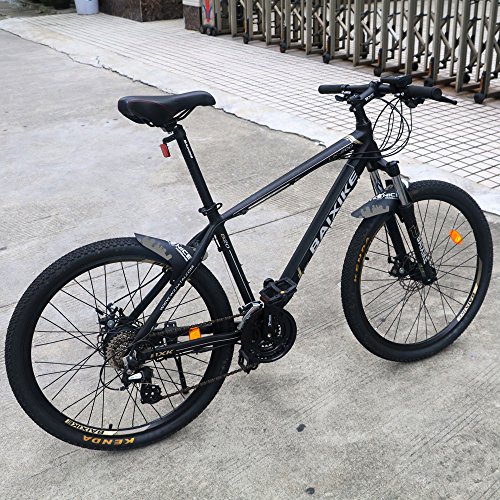 FETESNICE 2 Pcs Mountian Bike Fender,MTB Mudguard,Front and Rear Bicycle Fender,Fits 26", 27.5", 32", Plus Size and Fat Bike Wheel Sizes(Grey)