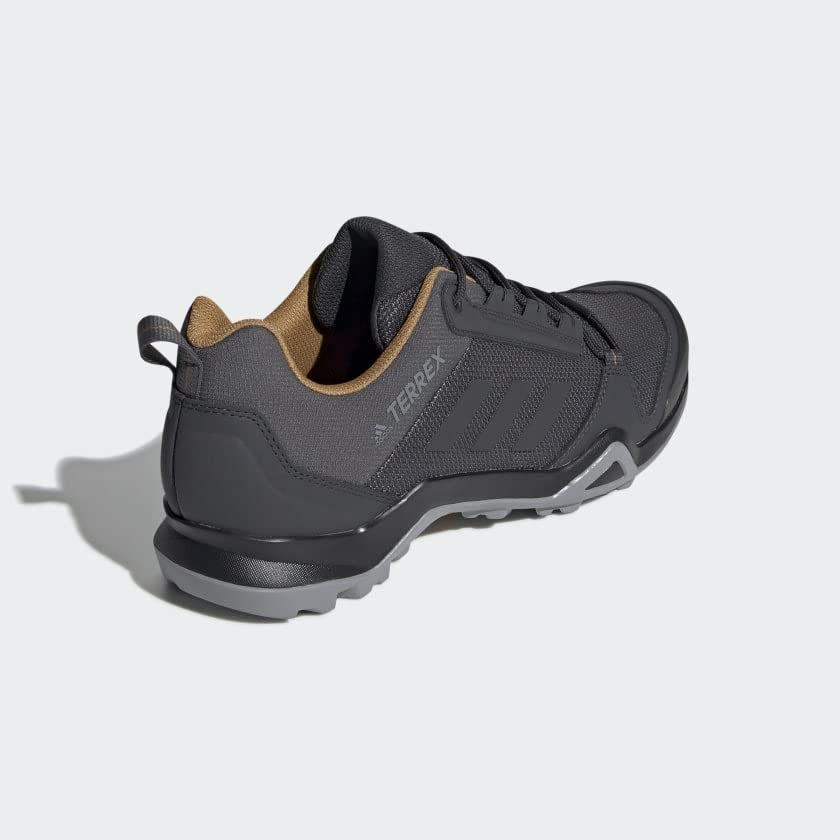 adidas Men's Terrex Ax3 Hiking Shoe, Grey/Black/Mesa, 12