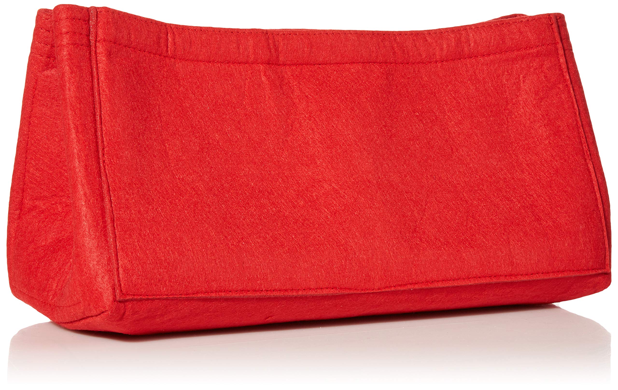 LEXSION Felt Purse Organizer Insert Bag organizer Multi Pocket Bag in Bag Organizer For Tote & Handbag Shaper 8008 Red L