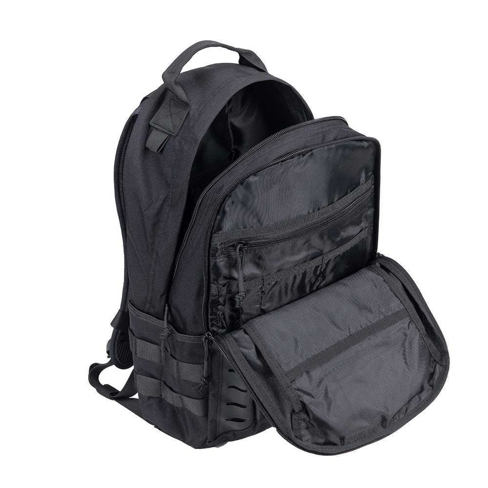 EXCELLENT ELITE SPANKER Military Tactical Backpack 18L Molle Backpacks Army Assault Survival Rucksack Pack (BLK)