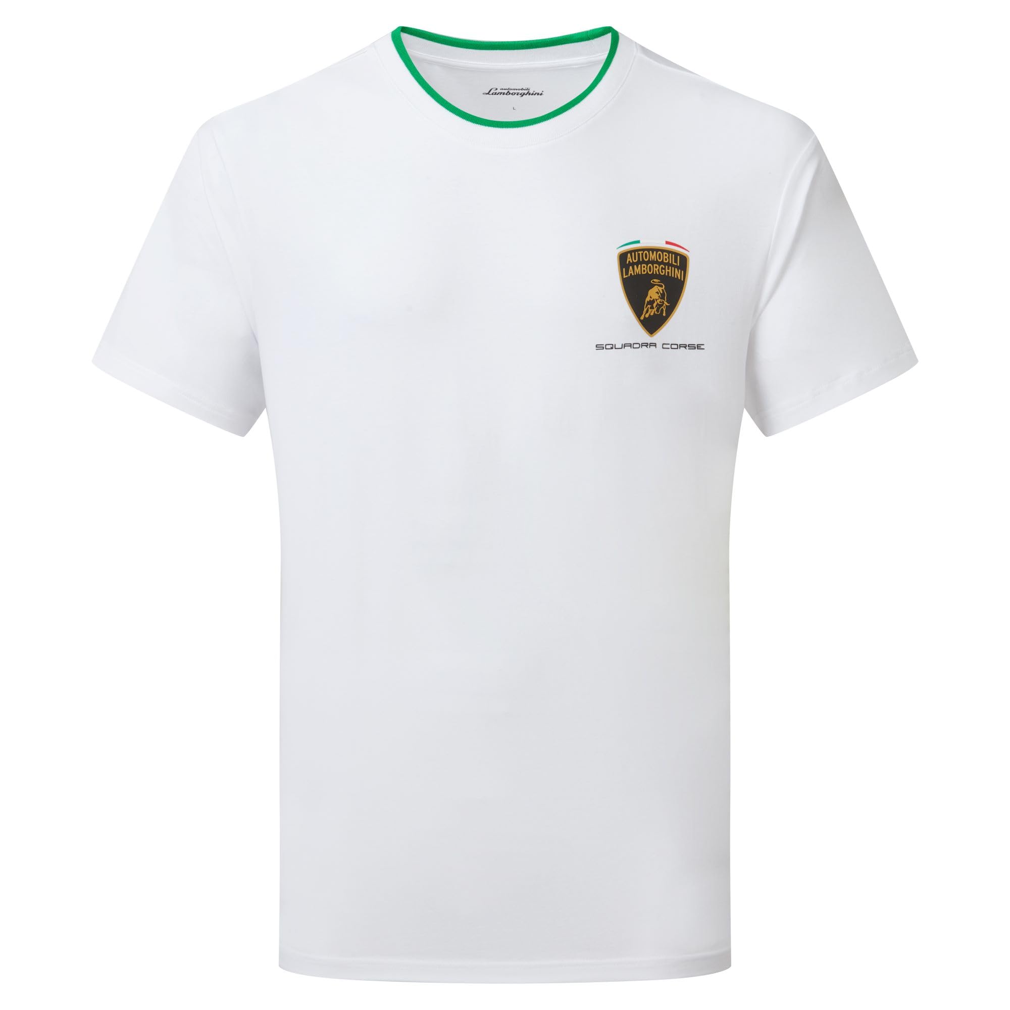 Lamborghini Men's Big Bull T-Shirt White (Large)
