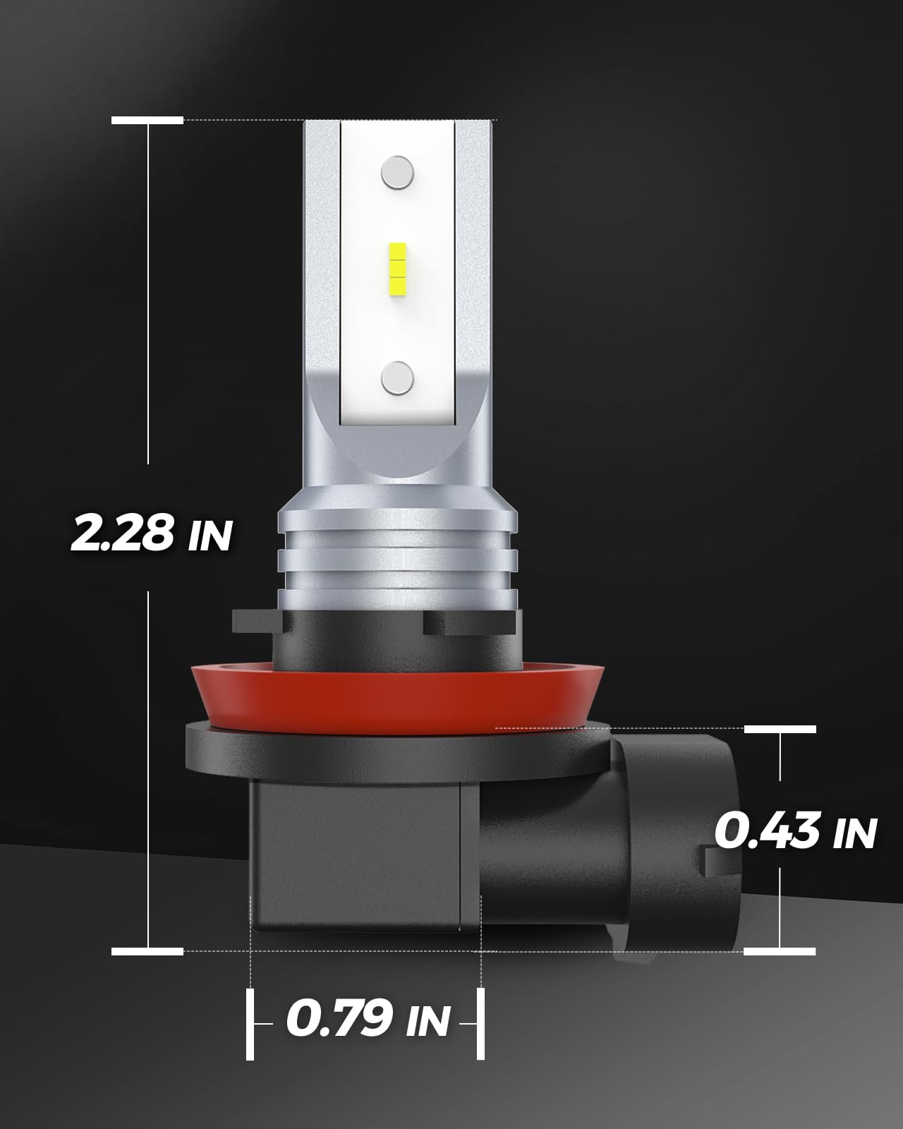 Marsauto H11 H8 H16 LED Fog Light Bulbs, 6000k Xenon White, Superior Bright CSP Chips 360-degree Illumination DRL, Halogen Bulbs Replacement for Cars,Trucks,SUVS