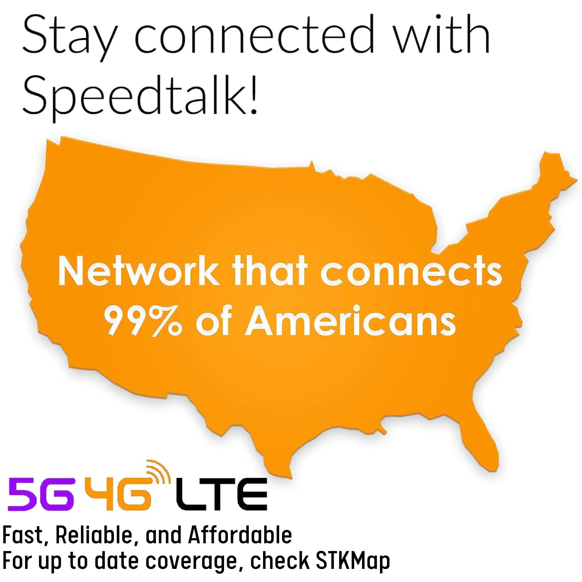 SpeedTalk Mobile $10 Tracker SIM Card Kit w/Unlimited Data for 4G GPS Tracking Devices locators Pet Senior Kids Car | 3 in 1 Simcard Standard Micro Nano | No Contract 30 Days Service Plan US Coverage