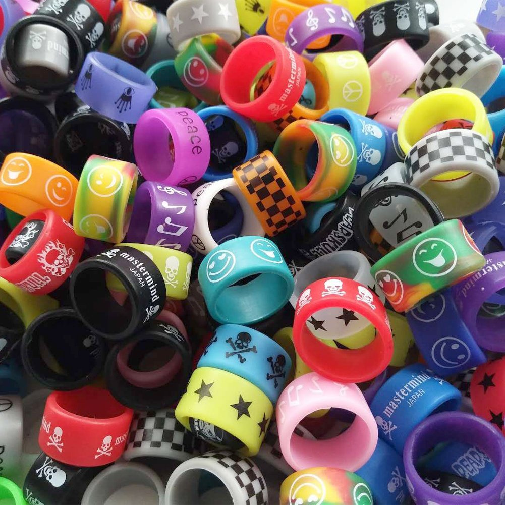 SIlicone Bands - Pack of 30 Rings Silicone Anti Slip SIlicone Bands Accessories for RBA RDA Tank Mechanical Mods glass - Diameter 20mm