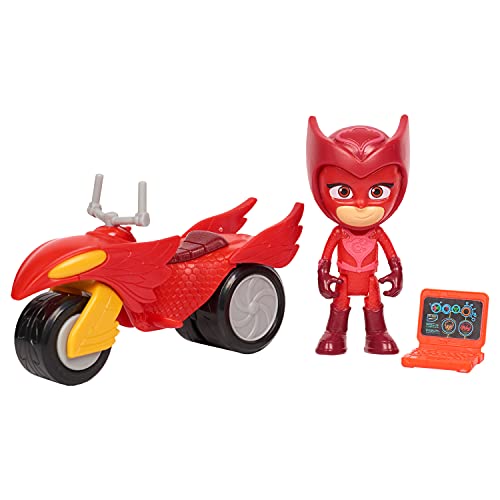 PJ Masks Super Moon Adventure Space Rover, 3-inch Owlette Figure, Space Rover Vehicle, and Lunar Laptop Accesory, Kids Toys for Ages 3 Up by Just Play