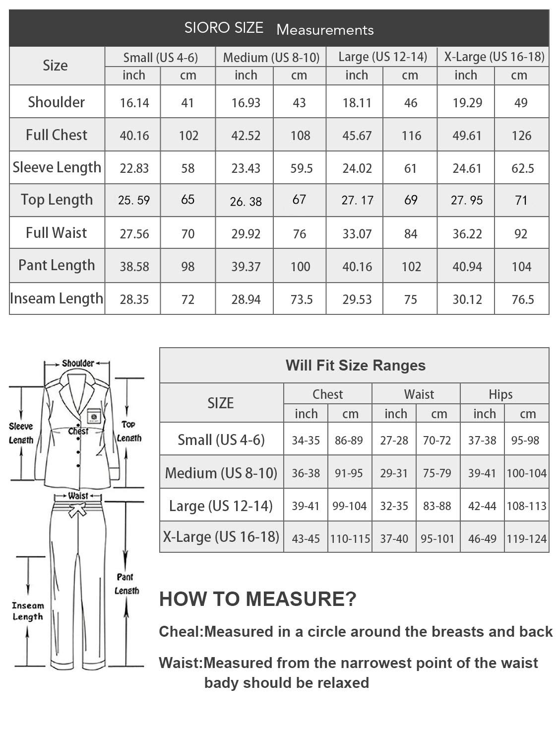 SIORO Womens Pajamas Set Long Sleeve, Button Down Cotton Pj Sets For Women Soft Nightwear,Black With White Piping, Small
