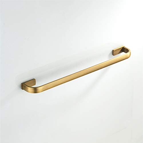 Flybath Towel Rail Bar Single Layer Brass Antique Holder Wall Mounted 57 cm / 22.44 inches, Brushed Bronze