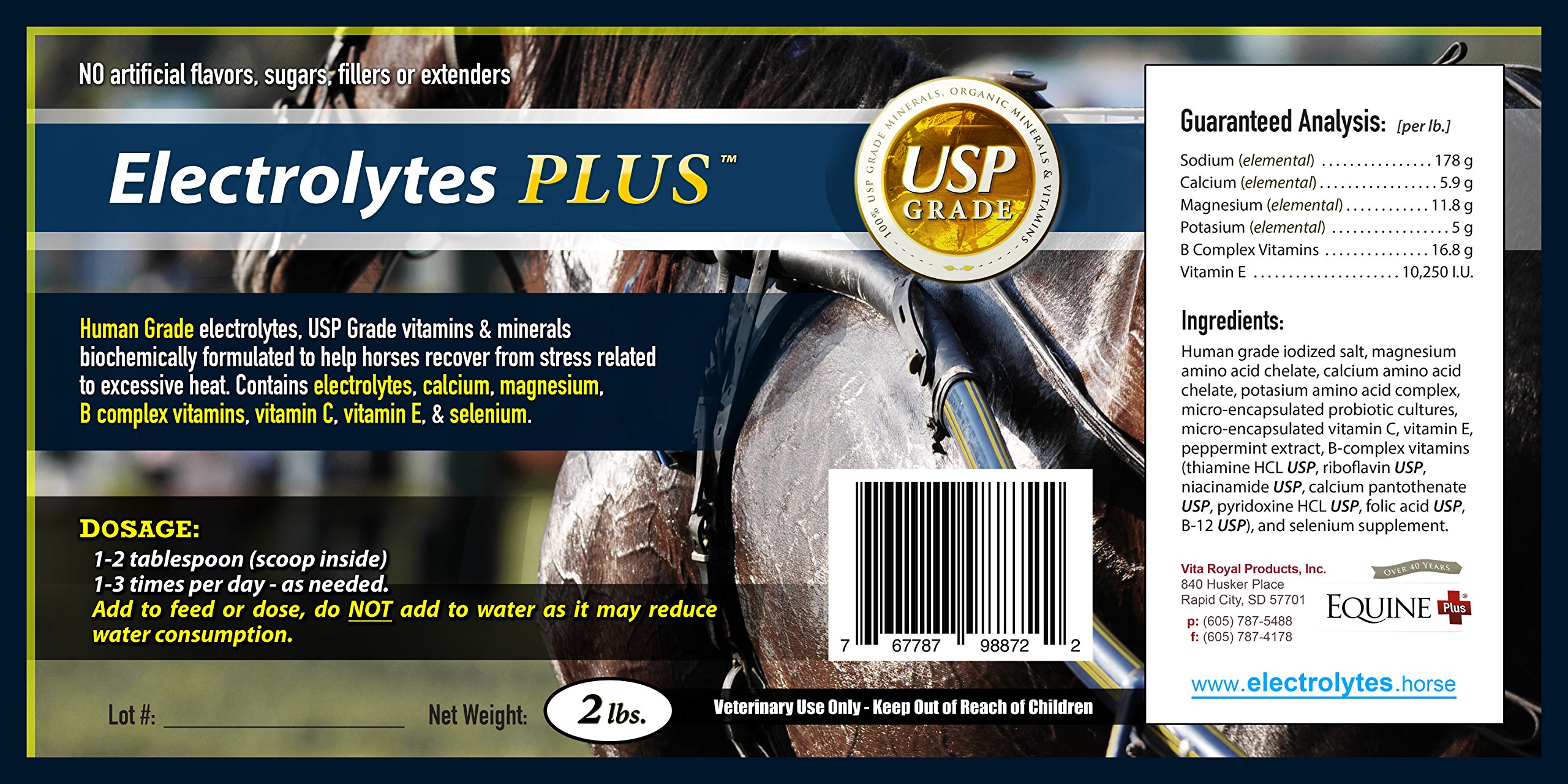 Electrolytes Plus™ for Horses (2 lbs.)