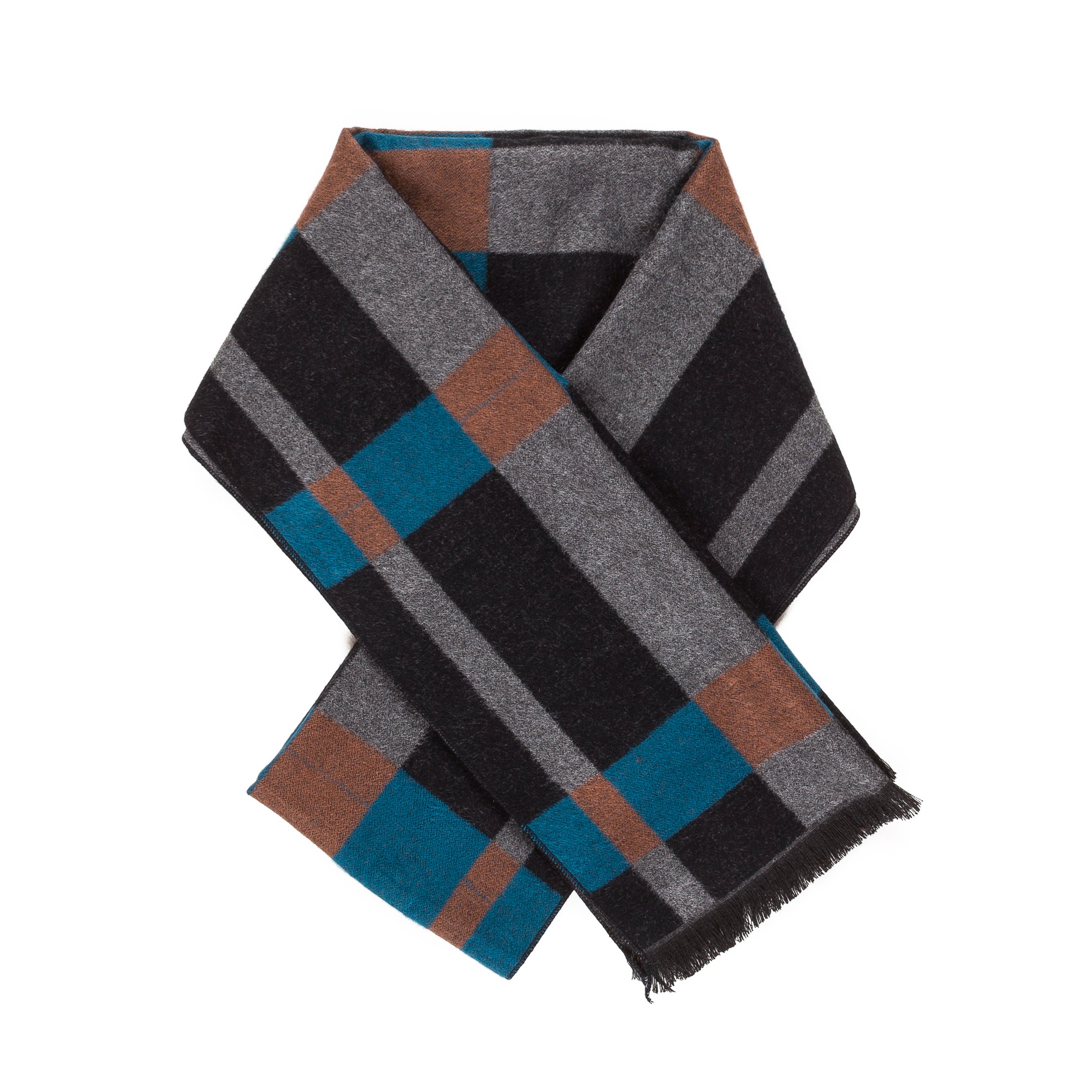 Scarf for Men Reversible Elegant Classic Cashmere Feel Scarves for Fall Winter (TA04-1)
