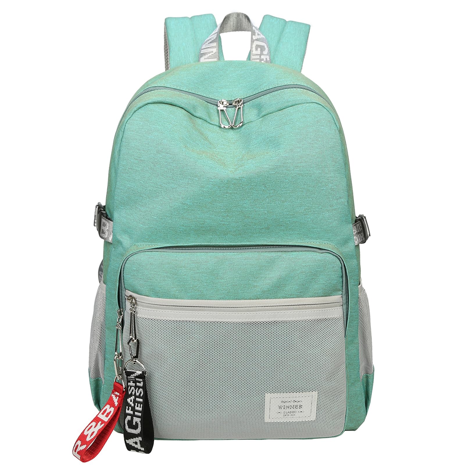 mygreen Classic Backpack Haversack Travel School Bag Student Simple Daypack Bookbag (Light Green)