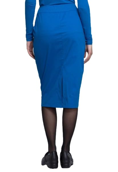 Scrubs Uniform Skirt Workwear Professionals, Rib-Knit Waist, Soft Stretch WW510, XS, Royal