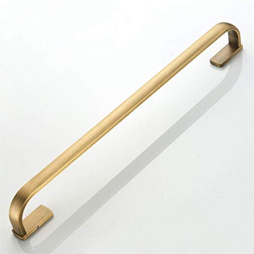 Flybath Towel Rail Bar Single Layer Brass Antique Holder Wall Mounted 57 cm / 22.44 inches, Brushed Bronze