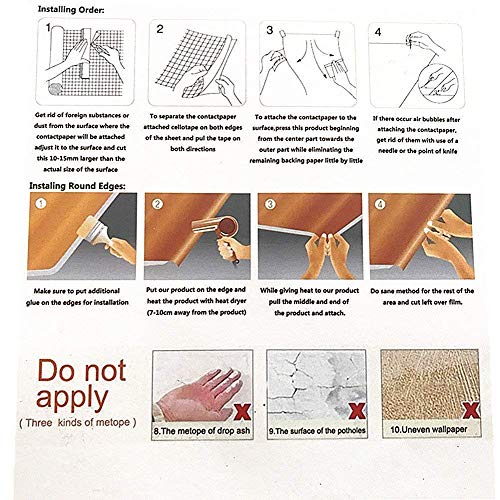 Yija Self-Adhesive Linen Cream Color Pattern Waterproof Shelf Drawer Liner Cabinet Sticker,Wallpaper 15.6Inch by 98Inch