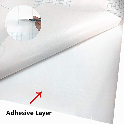 Yija Self-Adhesive Linen Cream Color Pattern Waterproof Shelf Drawer Liner Cabinet Sticker,Wallpaper 15.6Inch by 98Inch