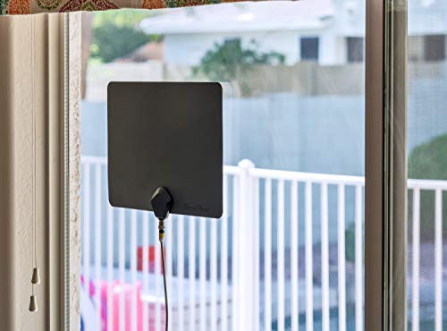Channel Master FLATenna - Indoor Digital HDTV Antenna, 12' Coaxial Cable, Superior Reception Range & Signal Reliability, Supports 4K Smart TVs, OTA Broadcast & NextGen TV, Easy Install