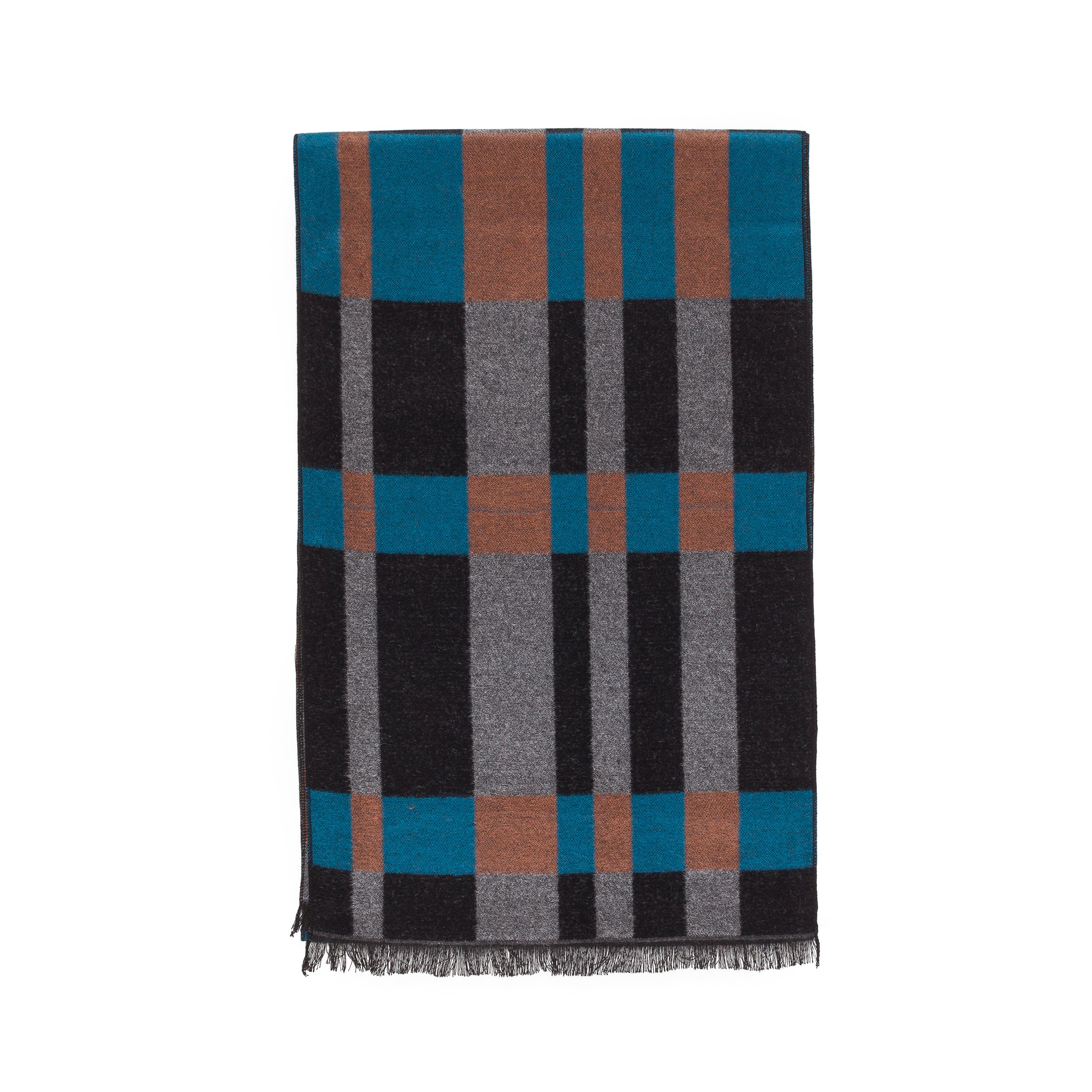 Scarf for Men Reversible Elegant Classic Cashmere Feel Scarves for Fall Winter (TA04-1)