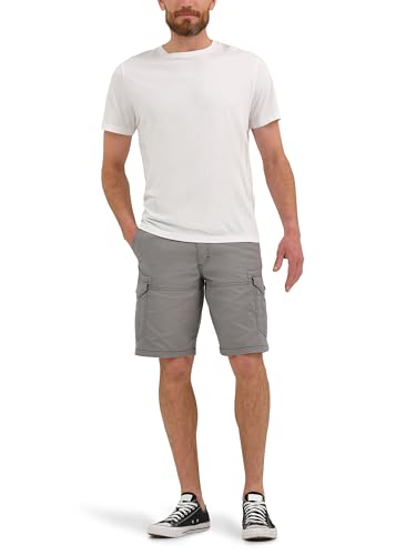 Lee Men's Extreme Motion Swope Cargo Short, Silver, 40