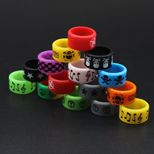 SIlicone Bands - Pack of 30 Rings Silicone Anti Slip SIlicone Bands Accessories for RBA RDA Tank Mechanical Mods glass - Diameter 20mm