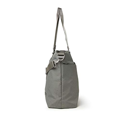 Baggallini Womens Travel Bag Avenue Tote, Pewter Zebra, One Size US