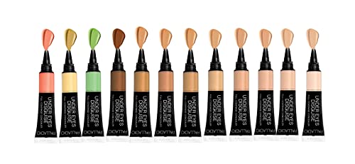 Palladio Full Coverage Concealer, Under Eyes Disguise, Creamy Face and Eye Concealer, Evens Skin Tone, Conceals Blemishes, Dark Circles and Fine Lines, Use with Concealer Brush, Toffee