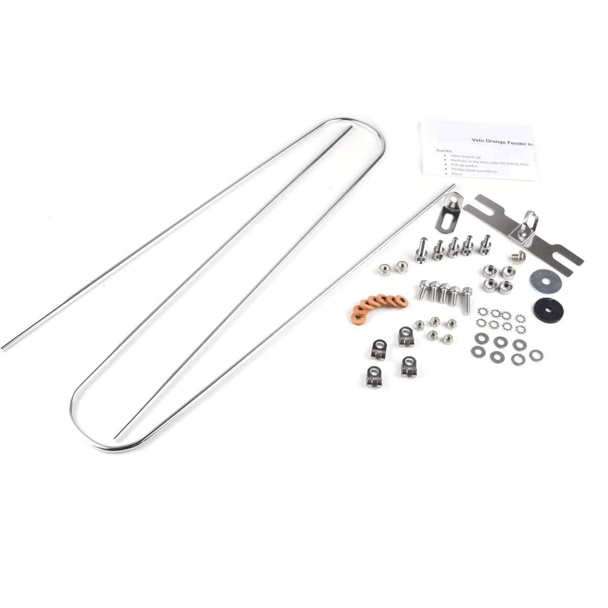 Velo Orange Fluted Fenders - 63MM (Silver)