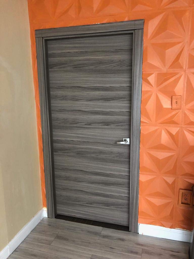 SARTODOORS Planum 0010 Interior Door Slab 36" x 80" Closet Sliding Flush Wood Ginger Ash No Pre Drilled