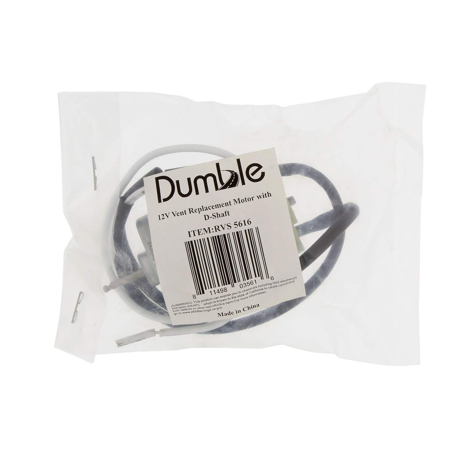 Dumble 12V RV Vent Fan Motor Replacement with D-Shaft – RV Fan Motor, Camper Vent 12 Volt Motor, RV Exhaust Fan Motor