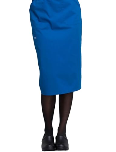 Scrubs Uniform Skirt Workwear Professionals, Rib-Knit Waist, Soft Stretch WW510, XS, Royal