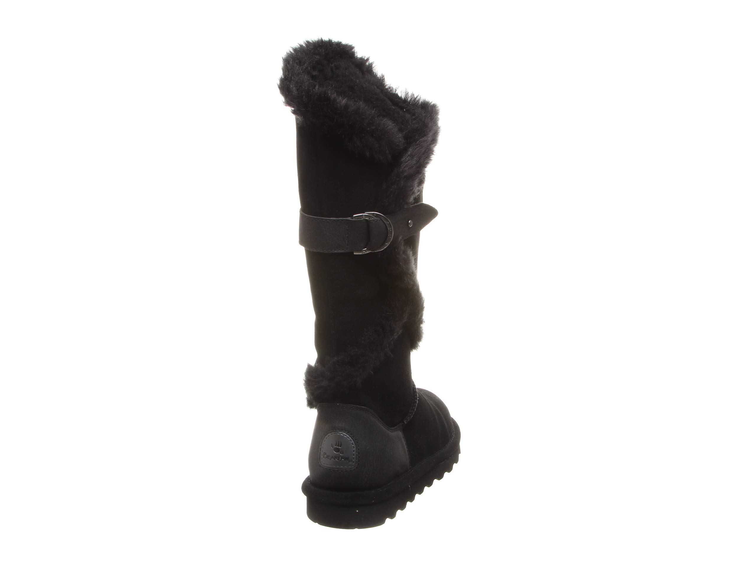 BEARPAW Women's Sheilah Tall Black Size 10 | Women's Boot Classic Suede | Women's Slip On Boot | Comfortable Winter Boot