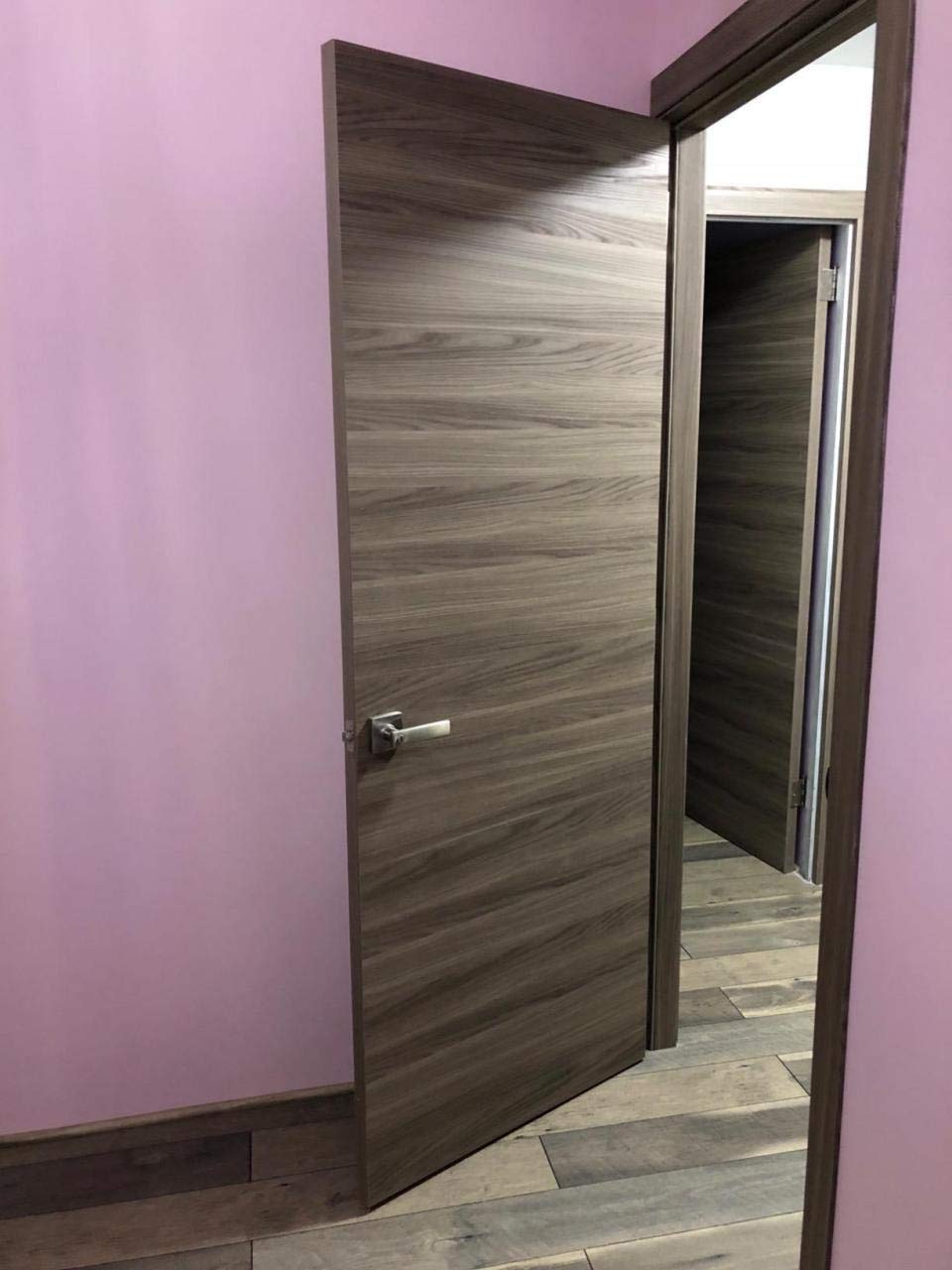 SARTODOORS Planum 0010 Interior Door Slab 36" x 80" Closet Sliding Flush Wood Ginger Ash No Pre Drilled