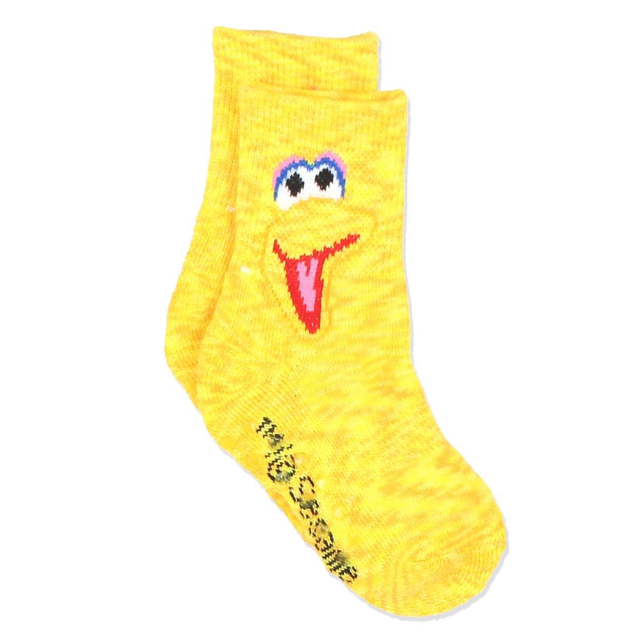 Sesame Street Elmo Boys Girls Multi Pack Crew Socks with Grippers (4-5T, Abby Zoe 6 pk)