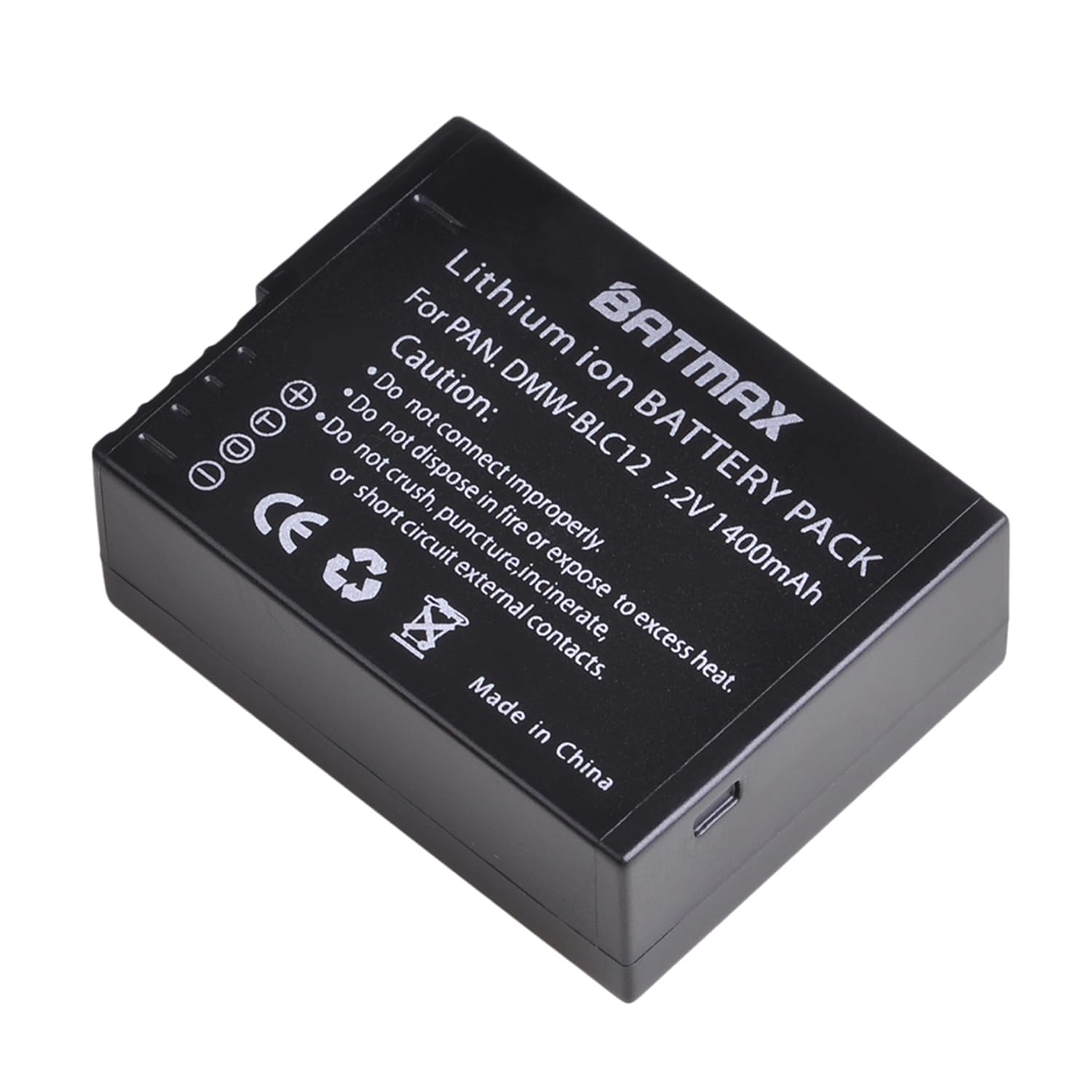 Batmax 2 Pack DMW-BLC12 Battery and Replacement Charger for Panasonic DMW-BLC12, DMW-BLC12E, DMW-BLC12PP Battery; Lumix DMC-FZ200, DMC-FZ1000, DMC-G5, DMC-G6, DMC-G7, DMC-GX8, DMC-G85, DMC-GH2