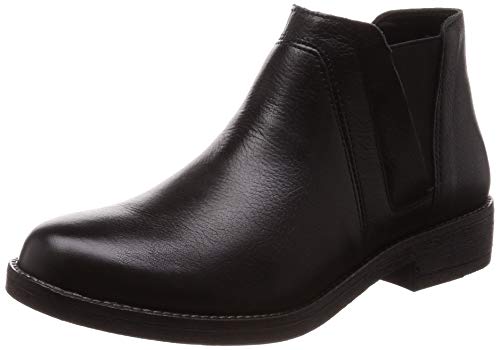 Clarks Women's Biker Boots, Black Black Leather, 8.5