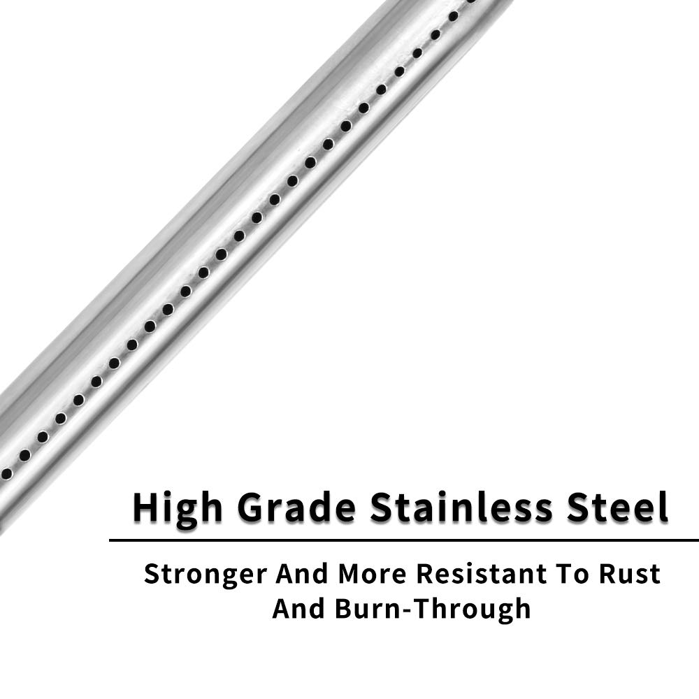 SHINESTAR 7508 Grill Burner Replacement for Weber Genesis Silver B & C, Gold B & C, Spirit 700,Spirit E/S-310(Side Control), Stainless Steel, 28 1/8-Inch # 10409