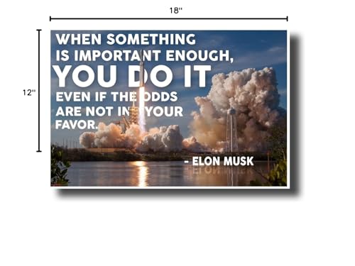 When Something is Important - Falcon Heavy - Elon Musk - NEW Classroom Motivational Poster