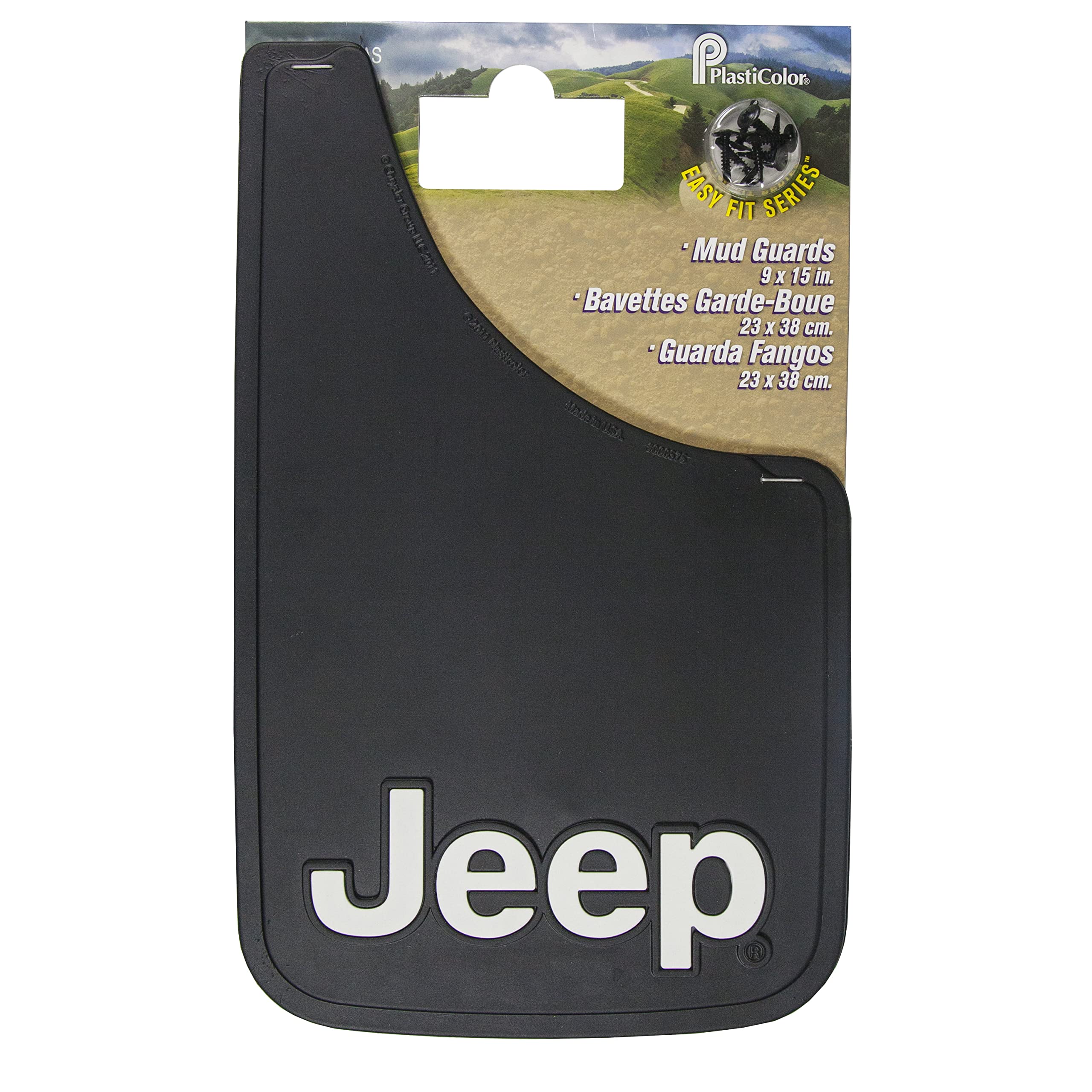 PLASTICOLOR Jeep 9x15 Mud Guards, 9" x 15" Mud Guards (000491R01)
