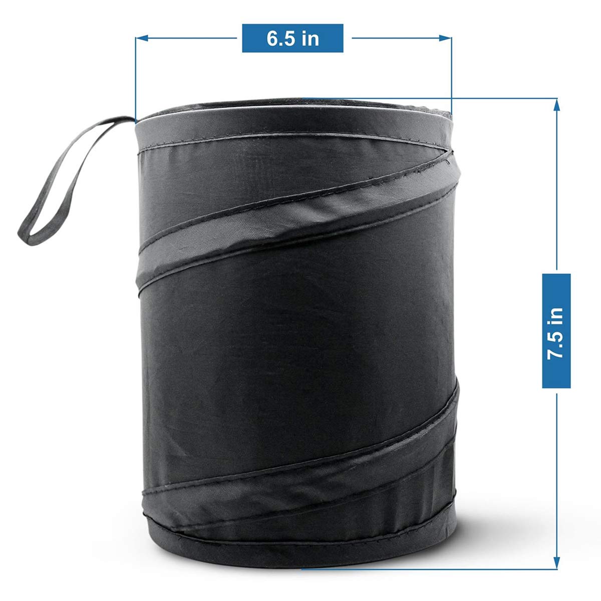 Mavoro Car Trash Can, Portable Garbage Bin, Collapsible Pop-up Water Proof Bag, Waste Basket Bin, Rubbish Bin (1 Gallon, 1 Pack)