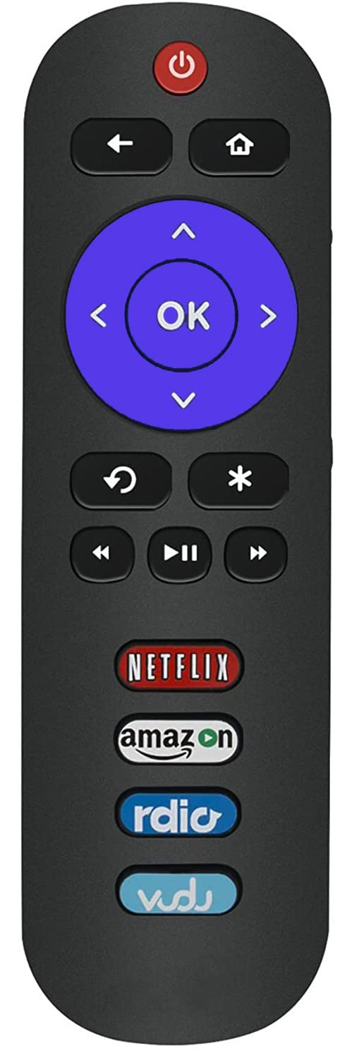 RC280 RC282 Universal Replacement for TCL-ROKU-TV-Remote, Compatible with Roku Westinghouse, Philips, ONN, Hitachi, Element, Haier, LG, Sanyo, JVC TVs