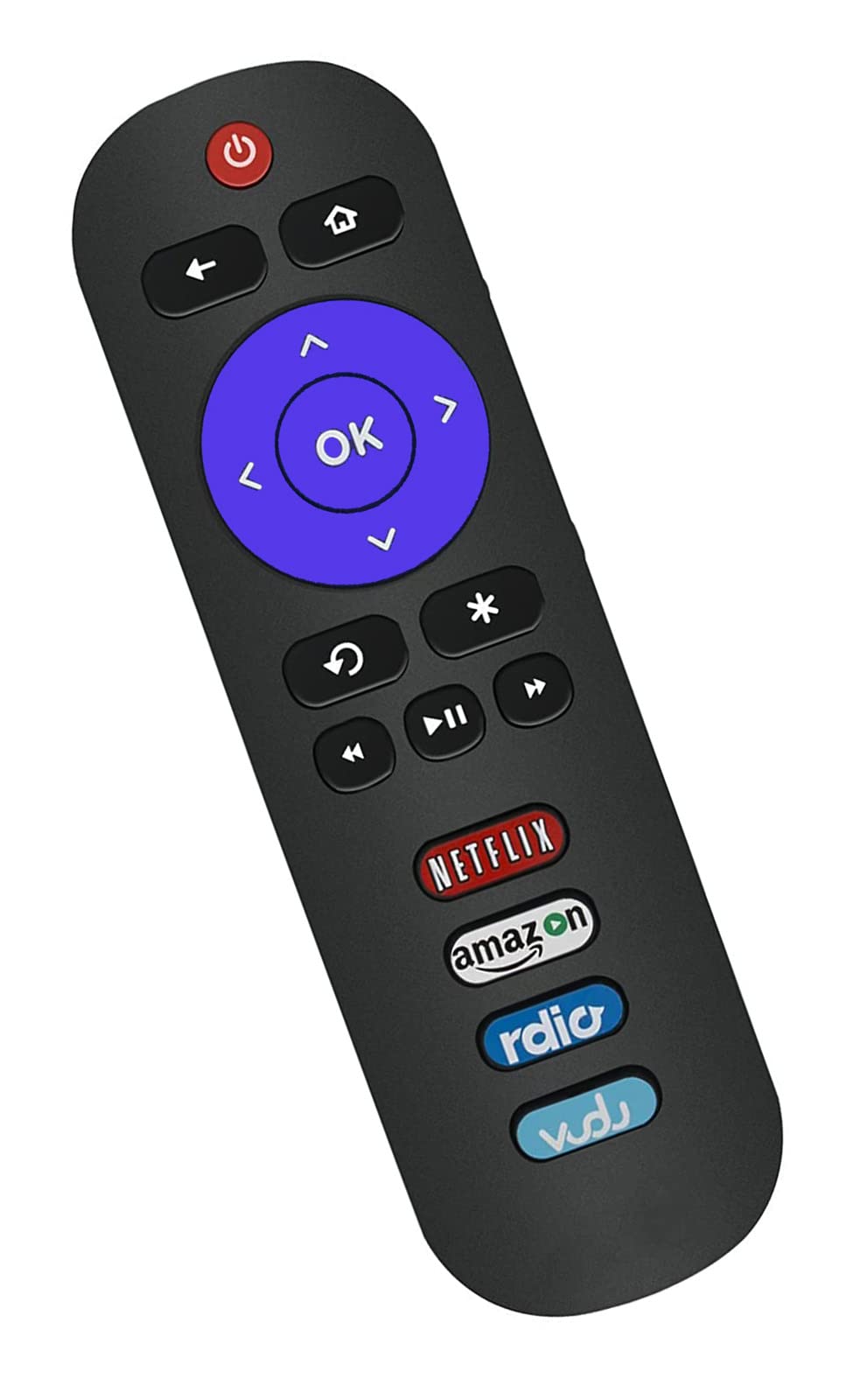 RC280 RC282 Universal Replacement for TCL-ROKU-TV-Remote, Compatible with Roku Westinghouse, Philips, ONN, Hitachi, Element, Haier, LG, Sanyo, JVC TVs