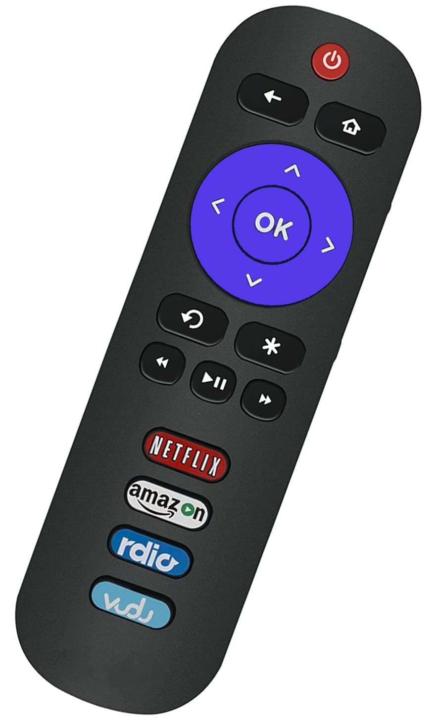 RC280 RC282 Universal Replacement for TCL-ROKU-TV-Remote, Compatible with Roku Westinghouse, Philips, ONN, Hitachi, Element, Haier, LG, Sanyo, JVC TVs
