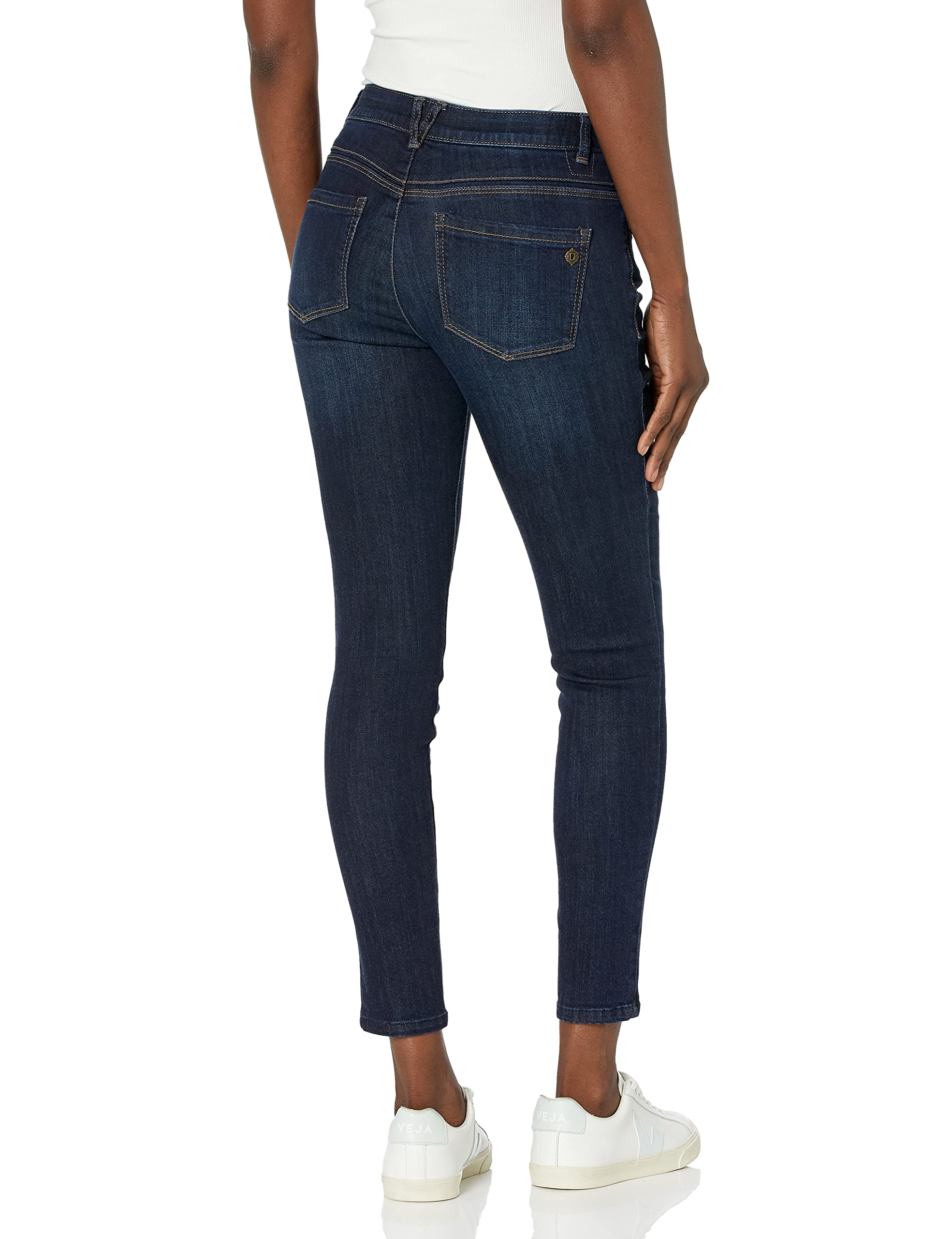 Democracy Women's Ab Solution High Rise Ankle Jean, Indigo, 12