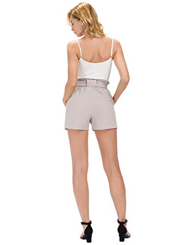 GRACE KARIN Women Casual High Waist Summer Beach Short Pants XL Light Apricot