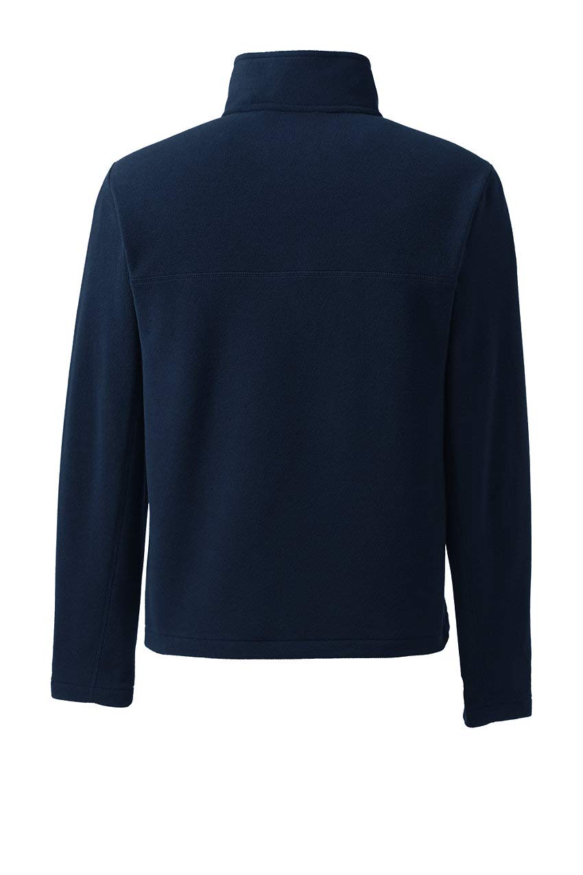 Lands' End Mens T100 Fleece Quarter Zip Radiant Navy Regular Large